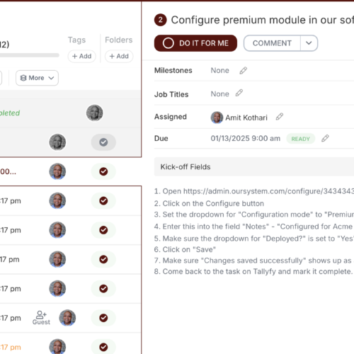 Tallyfy: Trackable AI for Do-It-For-Me Tasks